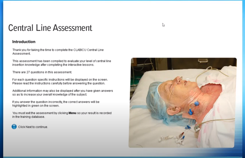 Central Line Insertion Online Training - Clinical Excellence Commission